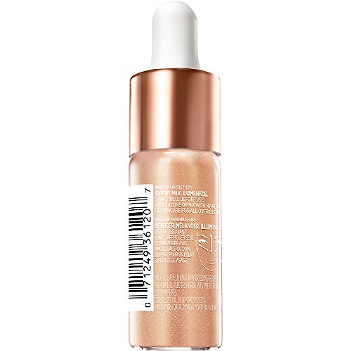 L'Oreal Paris Makeup True Match Lumi Glow Amour Glow Boosting Drops, 1 Count, Golden Hour