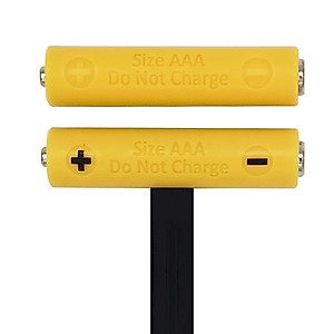 Title: MyVolts Revolt 2 x AAA Battery Eliminator Compatible with Teenage Engineering Pocket Operator Synth, with Ripcord USB Power Cable - Power from Any USB Port