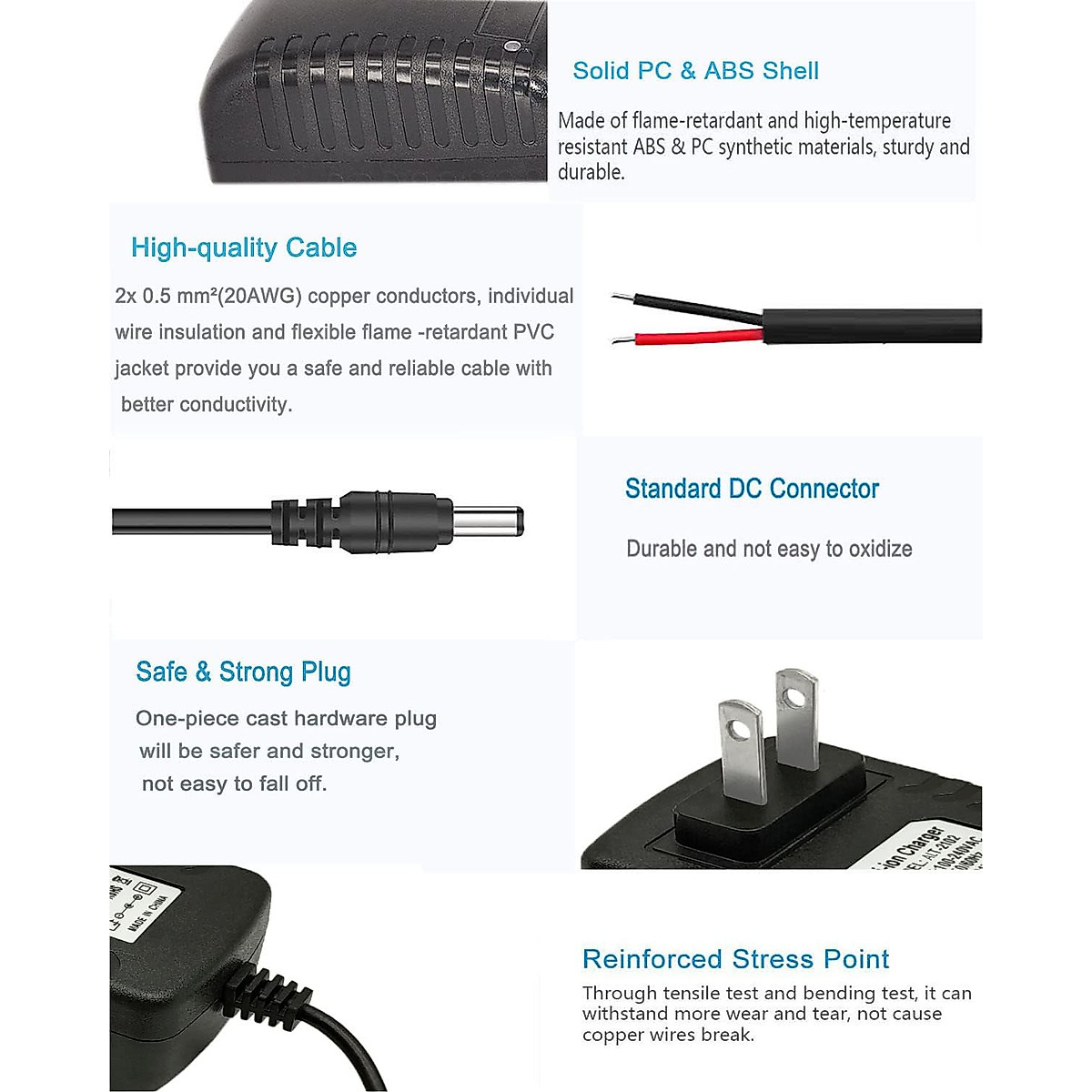 MTYTOT 16.8V 1500mA Power Adapter Supply AC to DC 16.8 Volt 1A 1.5A Power Supply Transformer 5.5mmx2.5mm DC Plug