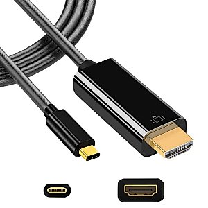 klangdorf USB Type C to HDMI Cord 6ft Long Cable