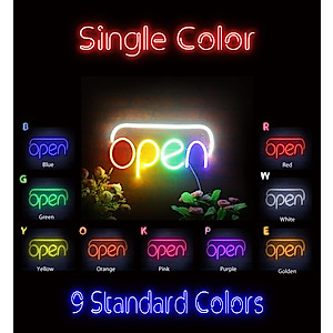 AdvPro Open Flex Silicone LED Neon Sign - Blue - st16s32-fnu0244-b