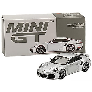 Truescale Miniatures 911 Turbo S GT Silver Metallic Edition to 4200 Pieces Worldwide 1/64 Diecast Model Car by True Scale MGT00354