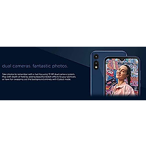 Moto E 2020 (32GB, 2GB) 6.2", Snapdragon 632, Android 10, 4G LTE Factory Unlocked XT2052-1 (Midnight Blue) (Renewed)