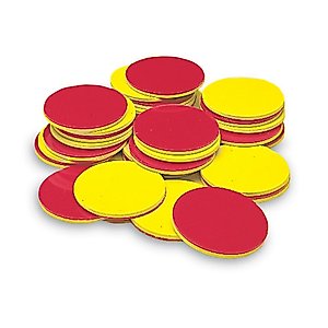 hand2mind Foam Two-Color Counters, Red and Yellow Counters, Counting Manipulatvies, Math Counters for Kids, Counting Chips, Math Manipulatives, Math Bingo Chips, Counters for Kids Math (Pack of 1000)