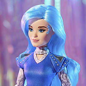 Disney Princess Zombies 3 Addison Fashion Doll - 12-Inch Doll with Long Blue Hair,Dress,Shoes,and Accessories.Toy for Kids Ages 6 Years Old and Up