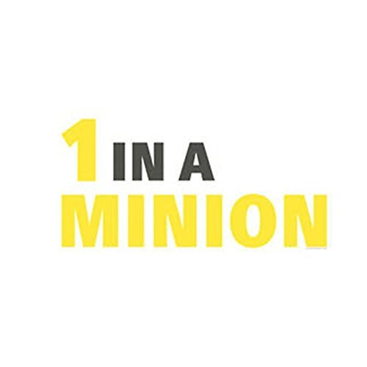 6 Inch 1 in a Minion Despicable Me 2 Minion Removable Wall Decal Sticker Art Home Decor Kids Room-5 3/4 Inch Wide by 2 3/4 Inch Tall