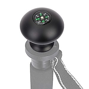 Trekking Poles Knob Handle Grip, Outdoor Universal Monopod Walking Stick Knob, Compass Monopod Tripod Head with 3/8" Screw Hole