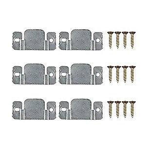 AKOAK 6 Pcs Metal Sectional Sofa Connectors Sectional Connectors Furniture Interlock with 12 Pcs Screws