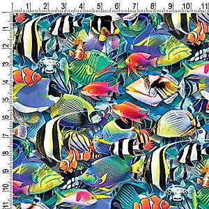 GRAPHICS & MORE Ocean Coral Reef Fish Jam Diving Pattern Gift Wrap Wrapping Paper Rolls