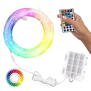 KEVTVEK Badminton Net Light, 33ft LED Volleyball Net Outdoor String Lights with Remote, 17 Colors 7 Modes Waterproof Decorative Lights for Backyard Badminton Volleyball Game at Night(Net not Include)
