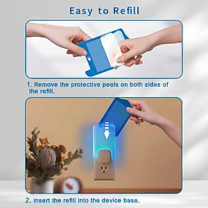 ZVVN 8 Pack Refill Cartridges Kit for RaidPlug-in Blue Light, for Stem Light, Replacement Glue Cards (8 Pack)