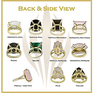 Red Garnet Ring - Bold Gemstone 14k Gold Filled Ring - Birthstone Jewelry, Handmade Ring, Rings for Women - Handmade Fashion Rings for Her - Customizable with Engraving