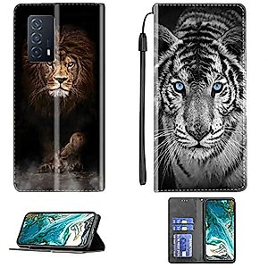 Flip Stand Case Compatible for Vivo Iqoo Z5 5g Phone Case Cover PU Leather Kickstand Magnetic Wallet Case CPT46