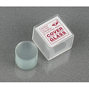 AmScope CS-R18-100 100pc Pre-Cleaned 18mm Diameter Round Microscope Glass Cover Slides Coverslips