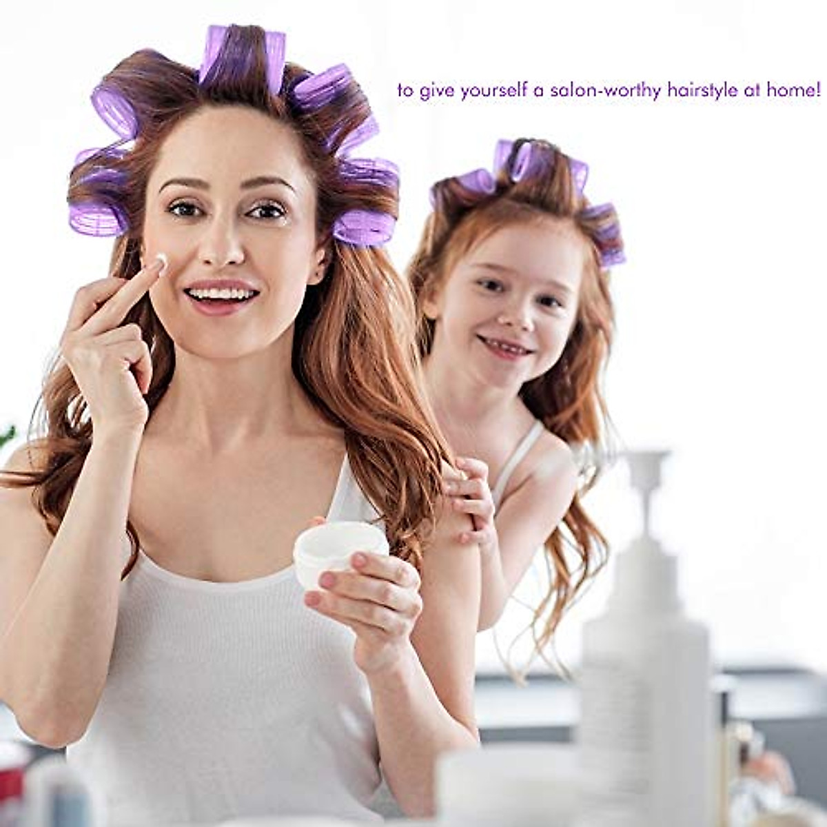 Hair Roller Jumbo Size sets Self Grip Salon Hair Curlers Large Hair Rollers 3 Inch 6 Size 24 Pack