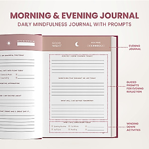 Daily Gratitude Journal for Women - Daily Affirmation & Mindfulness - Goal Planning with Self Reflection Pages - Gratefulness & Wellness Planner - Boost Positivity & Thankfulness