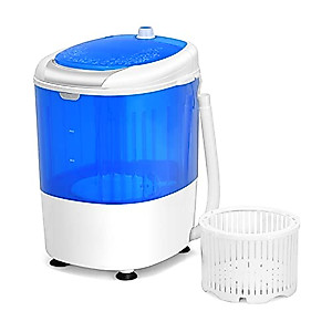 Giantex Portable Washing Machine, Mini Washer and Dryer Combo, 5.5lbs Washing Capacity, Semi-automatic Compact Laundry Machine for Apartment Dorm RV