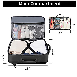 Travel Backpack for Men Women, Airline Approved Carry on Luggage Backpack with a Toiletry Bag, Travel Essentials, College Backpack Fits 15.6 Inch Laptop with a Anti-Theft Pocket, Gifts for Men Women