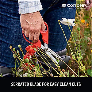 Corona Tools | ComfortGEL Floral Scissors | Stainless Steel Garden Shears for Flowers & Stems | FS 3394