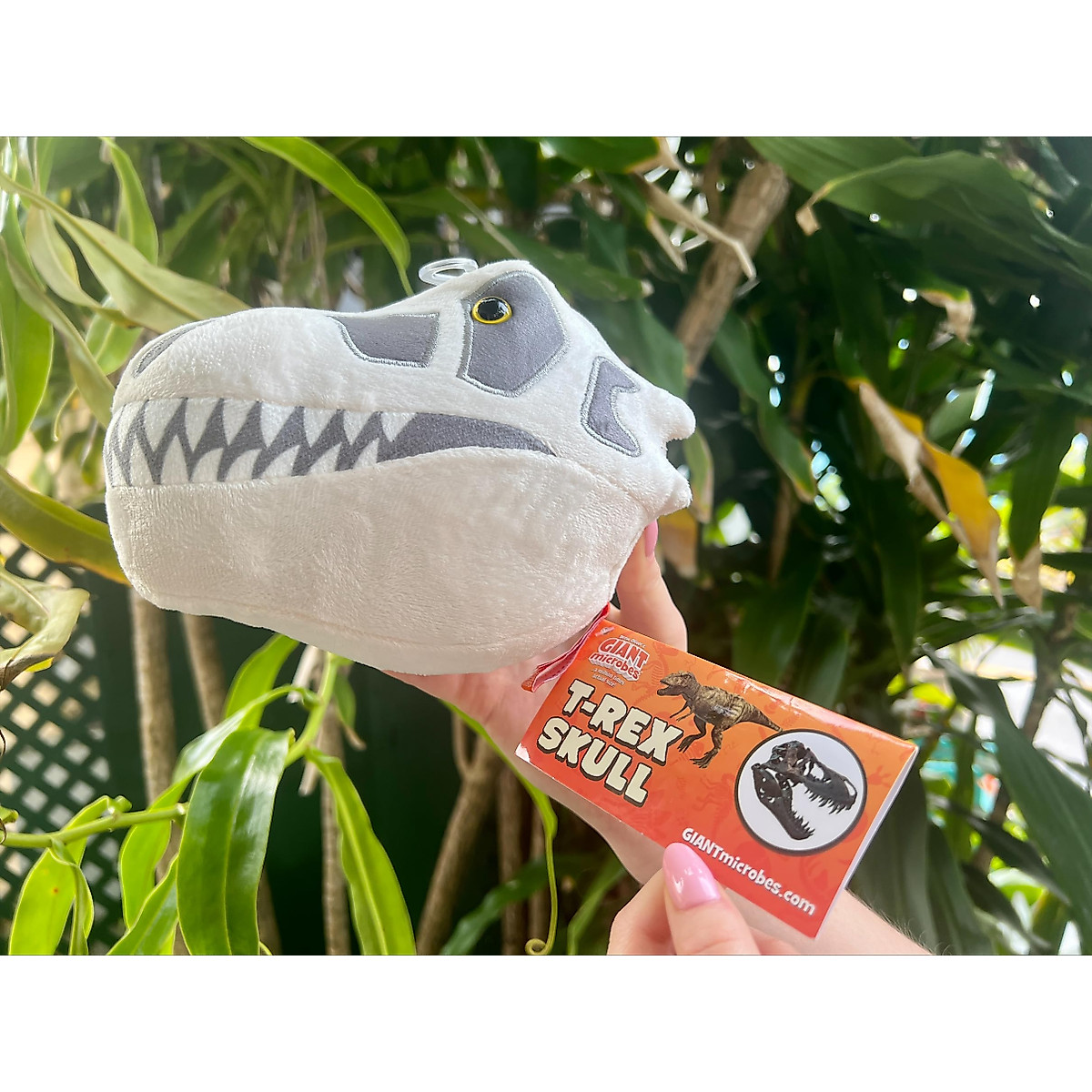 Fuzzy Fossils T rex Stuffed Animal, T rex Plush, Dinosaur Stuffed Animal, Stuffed Dinosaur Plush, Tyrannosaurus Rex Toy, Trex Dinosaur Toy, Dinosaur Skull Decor, Dinosaur Pillow, Paleontologist Gifts