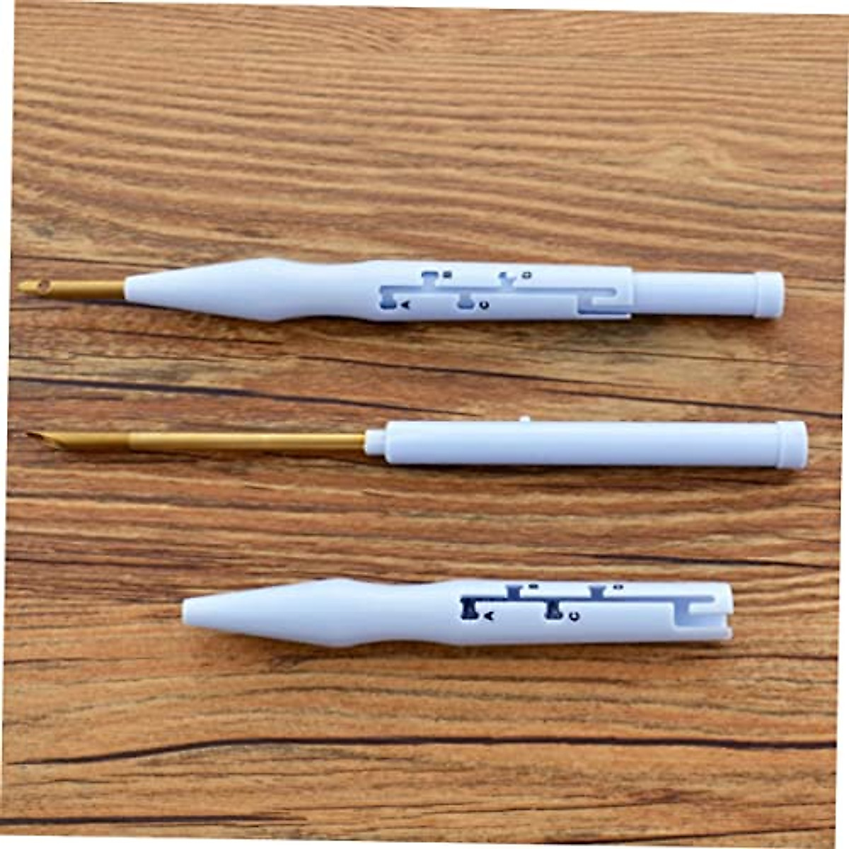 BETOOKY 2pcs Woolen Embroidery Weaving Tools Tool Embroidery Thread Punch Punch Hole Material Package Cross Stitching Punch Needle Stylus Tine Knitting Kits Embroidery Needle