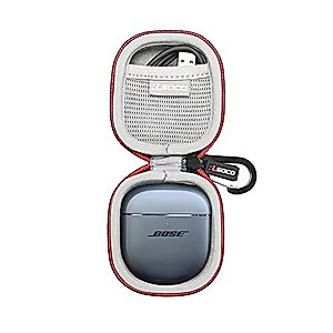 RLSOCO Hard Case for Bose QuietComfort Earbuds II/Earbuds 2 in-Ear Headphones (Black)