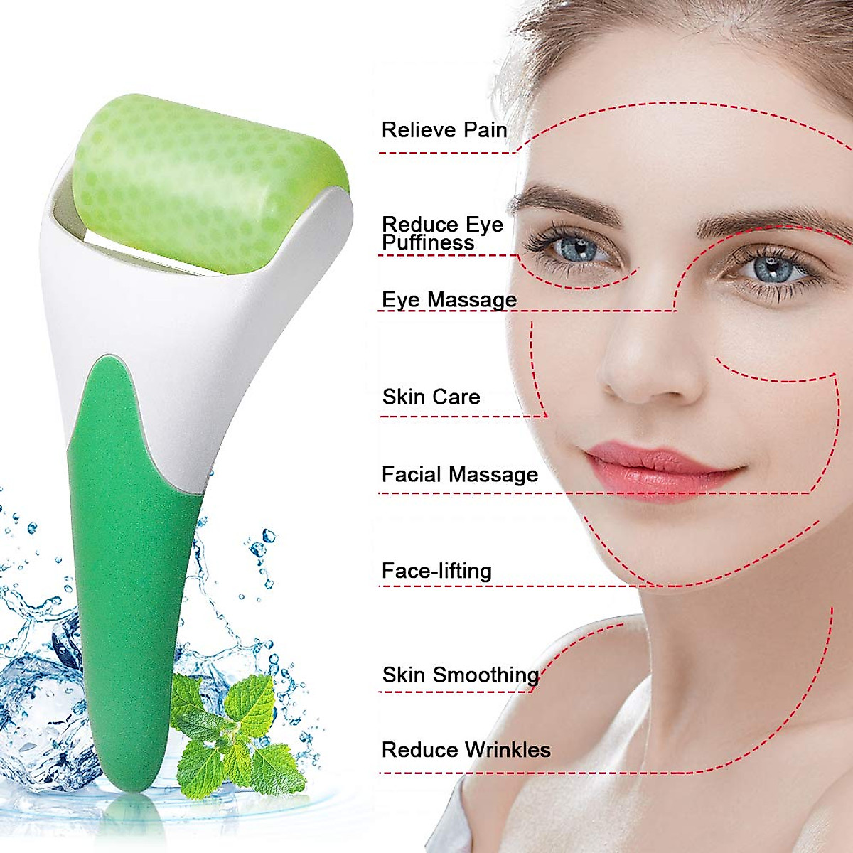MARZAHAR Ice Roller, Ice Face Roller, Ice Roller for Face & Eye Puffiness Relief