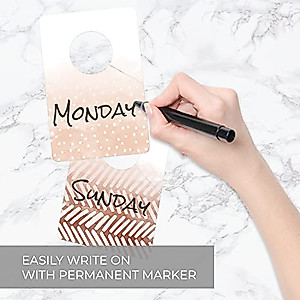 Write On Watercolor Ombre Clothing Dividers / 10 Patterned Double Sided Closet Dividers/DIY Clothing Rack Dividers/Made In The USA