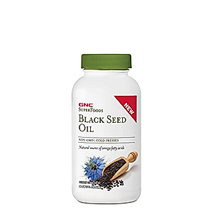 GNC SuperFoods Black Seed Oil, 90 Softgel Capsules