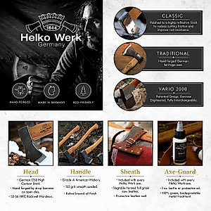 1844 Helko Werk Germany Frontier Collection Canvas Log Carrier - Firewood Holders and bags for Fireplace Logs - Made in USA (Log Carrier Green) #8755G