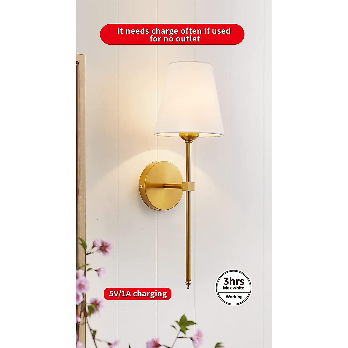 BLUEYE A21 Rechargeable Emergency Light Bulbs,E26 7W 120V,Remote Control&Wall Switch,5V/1A Charging,2700K-6000K,Flicker-Free,Battery Operated Flashlight for Power Outage No Outlet,1Pack