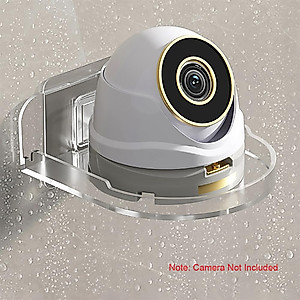 3 Packs Camera Wall Shelf Heavy Duty Adhesive Floating Shelf for Security Camera,Baby Monitor,Mini Speaker Wall Space Bracket（Clear）
