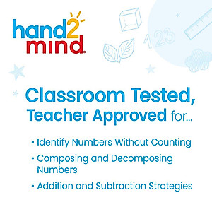 hand2mind Demonstration 20 Bead Rekenrek Classroom Set, Abacus for Kids Math, Math Manipulatives Kindergarten, Counting Rack for Kids, Counters for Kids Math, Kids Educational Toys (Set of 26)