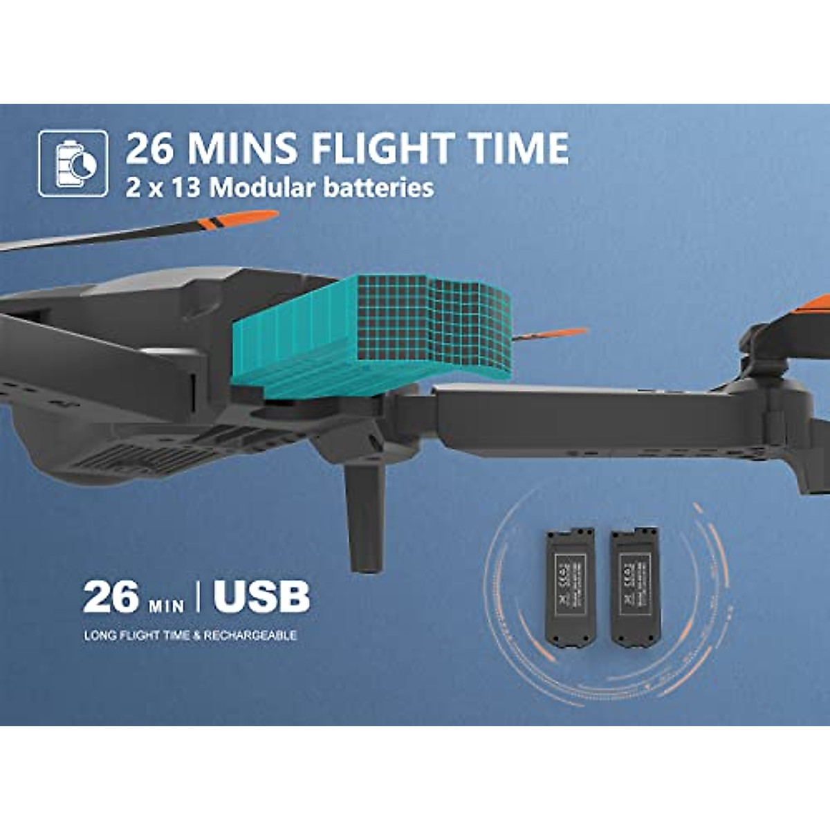 heygelo S90 Drones with Camera for Adults, 1080P HD Mini FPV Drone for Kids Beginners, Foldable RC Quadcopter Toys Gifts for Boys Girls with Altitude Hold, Gravity Control, 2 Batteries and Carry Case