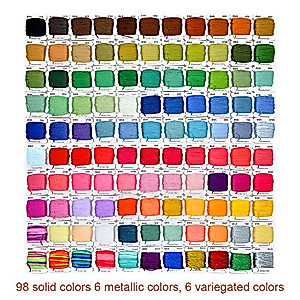 962Pcs Friendship Bracelet String Kits with Storage Box, 110 Colors Embroidery Thread and 800 Beads,52Pcs Cross Stitch Tools-Labeled with Embroidery Thread Numbers for Bobbins,Great Production Gift.