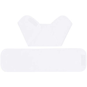 Amazon Basics Room Darkening Blackout Window Curtains with Grommets - 52 x 84-Inch, White, 2 Panels