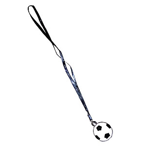 Soccerball Wireless Bluetooth 5.0 Earbuds HIFI Sound Touch Control Shaped and Charging Case Magnetic Necklace, Black and White