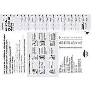 Tabbies Mini Gold-Edged Bible Indexing Tabs, Old & New Testament, 80 Tabs Including 64 Books & 16 Re