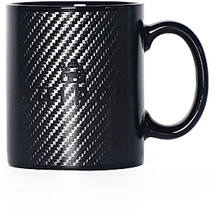 Coffee and Tea Mug Color Changing Ceramic Carbon Fiber 11 oz Manly Mug Heat Reactive Finish Carbon Fiber Design For Coffee Tea and Cold Drinks Unique Premium Color Changing Ceramic Coffee Mug