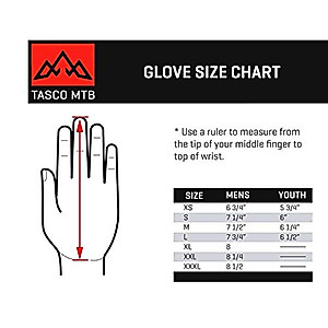 TASCO MTB Recon Ultralight Cycling Gloves (Rasta Bob, S)