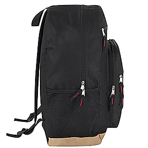 Multipocket Laptop Backpack for Men, Women – Vinyl Bottom Laptop Backpack with Pockets for College, Travel, Work (Black)