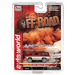Auto World Xtraction 1977 Chevrolet Blazer (Red/White) HO Scale Slot Car
