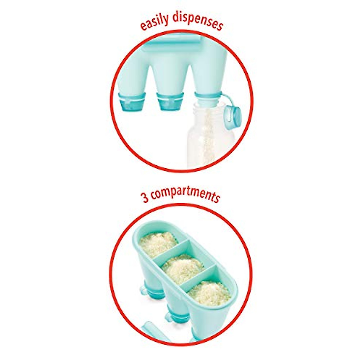 Skip Hop Formula Dispenser, Easy-Fill, Teal (Discontinued by Manufacturer)