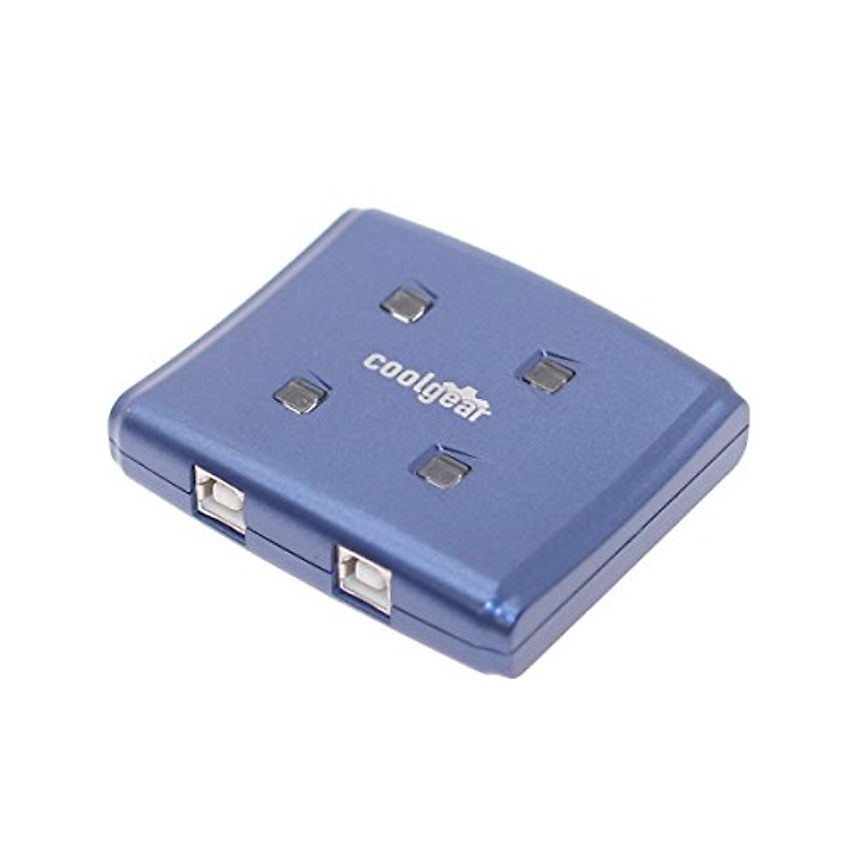 USBGear Blue USB Switch with USB 2.0 high Speed Allows 4 Computers to 1 Device