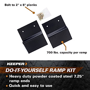 HAMPTON PROD Keeper 05674 Ramp Kit with Hardware,Black