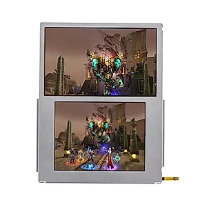 ciciglow 2DS LCD Screen, Top & Bottom LCD Display Screen Replacement Game Console Accessories for Game Screen Replacement Parts