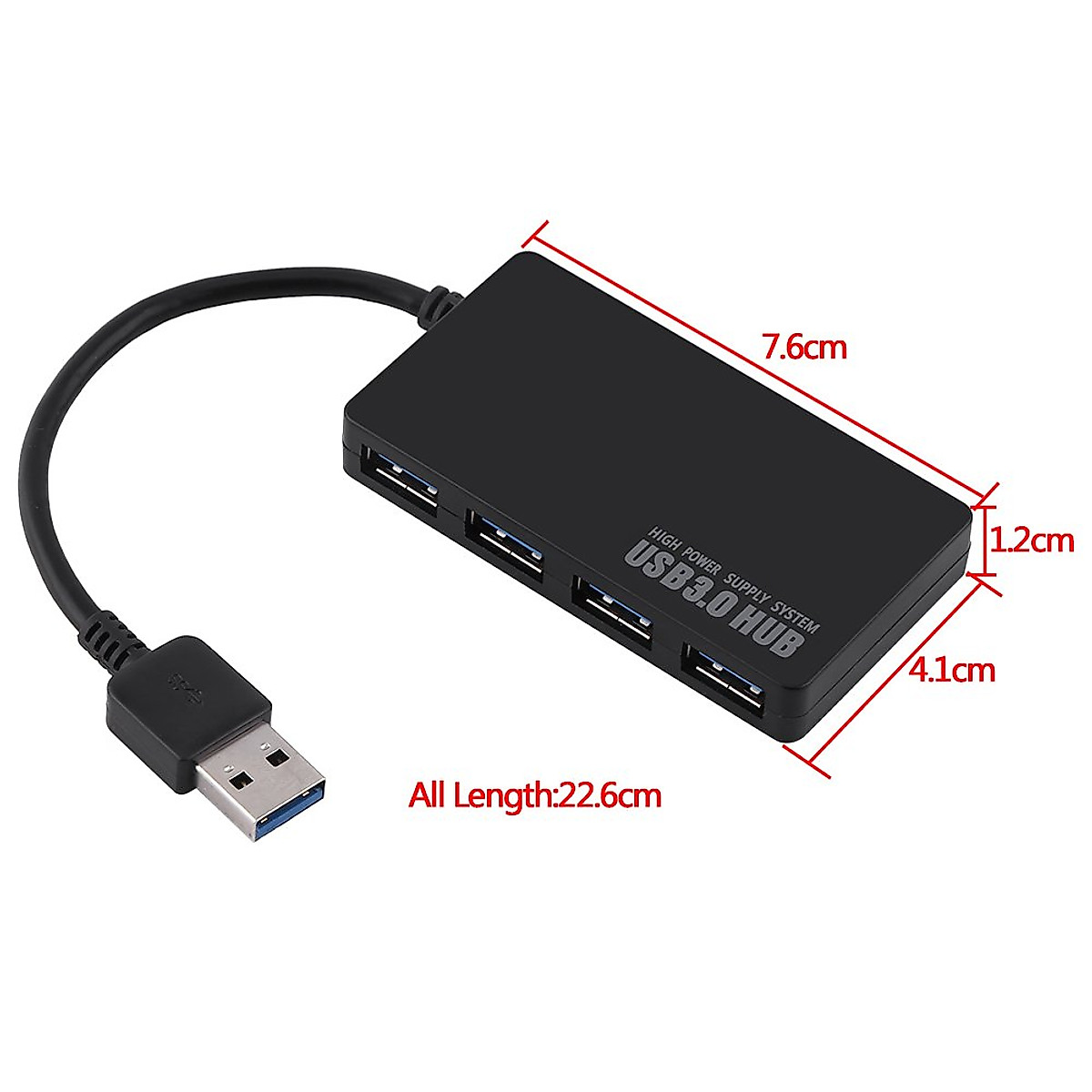 5 Port USB Charger, Portable USB Charging Hub, Smart Charging Multi-Port Quick for Systems Vista