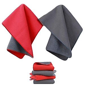 Vingtank 2Pcs Sponge Car Drying Towel - Extra Large Super Absorbent Microfiber Towel for Quick & Effortless Auto Detailing