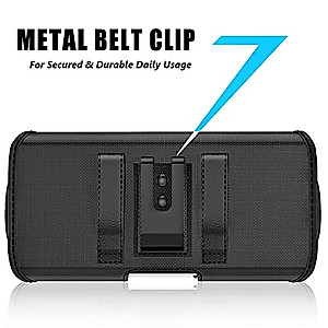 Stronden Holster for Samsung Galaxy S23, S22, S21, S20, S10, S9, S8, Nylon Holster Belt Case with Metal Clip & Magnetic Closure, Nylon Pouch Phone Holder (Fits Slim/Thin Case Only)
