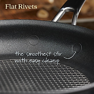 Anolon X SearTech Aluminum Nonstick Cookware Frying Pan, 8.25-Inch, Super Dark Gray